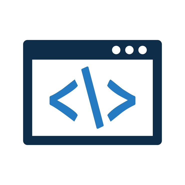 Premium Vector | Code coding html icon vector