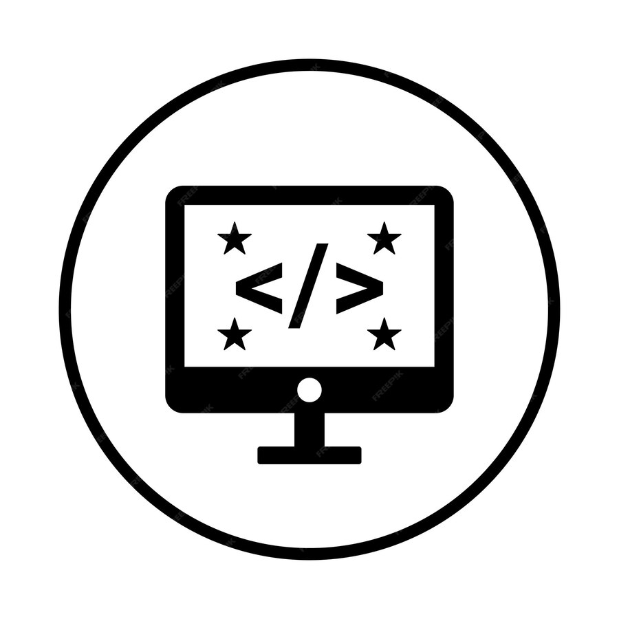 Premium Vector Code Coding Programming Icon Black Vector Graphics 2431