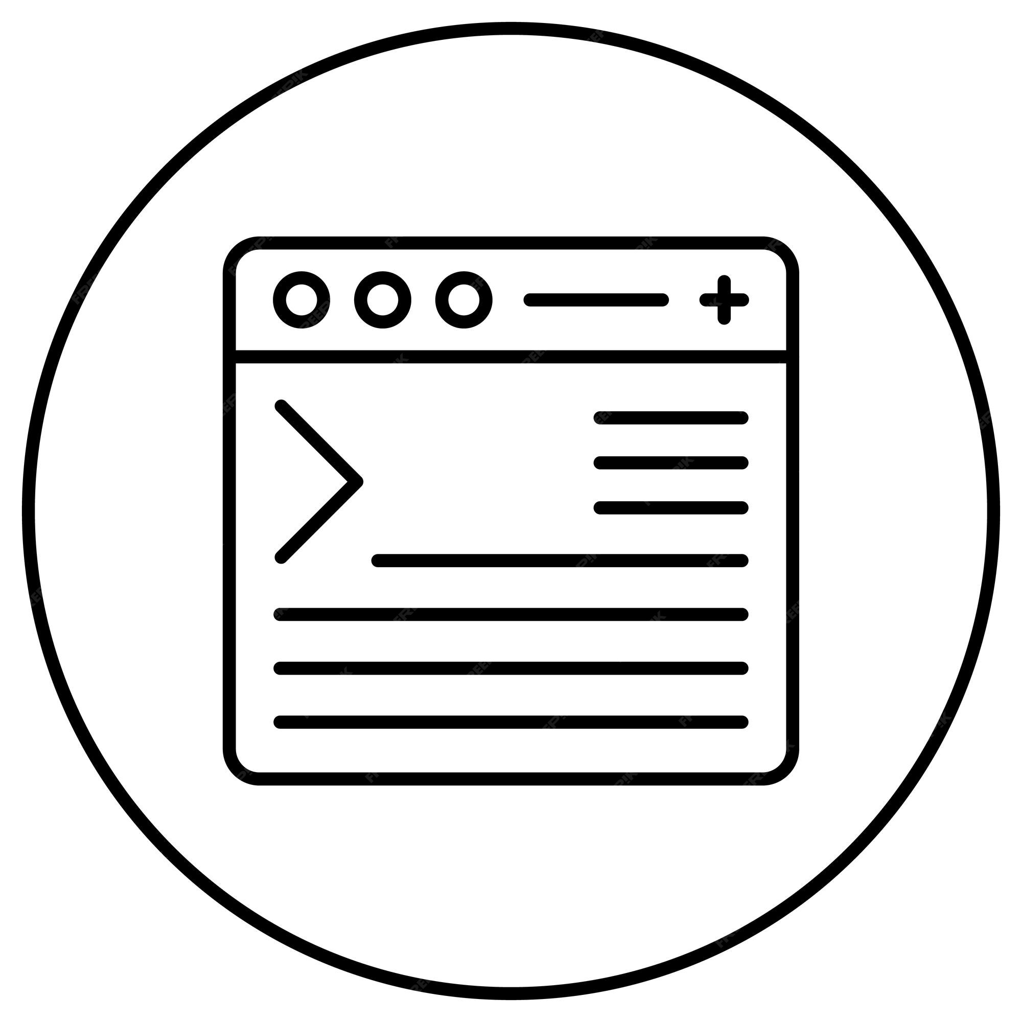 Premium Vector | Code terminal icon vector image can be used for ...