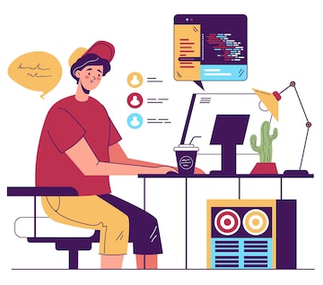 Premium Vector | Coders programmers developers characters collaborating ...