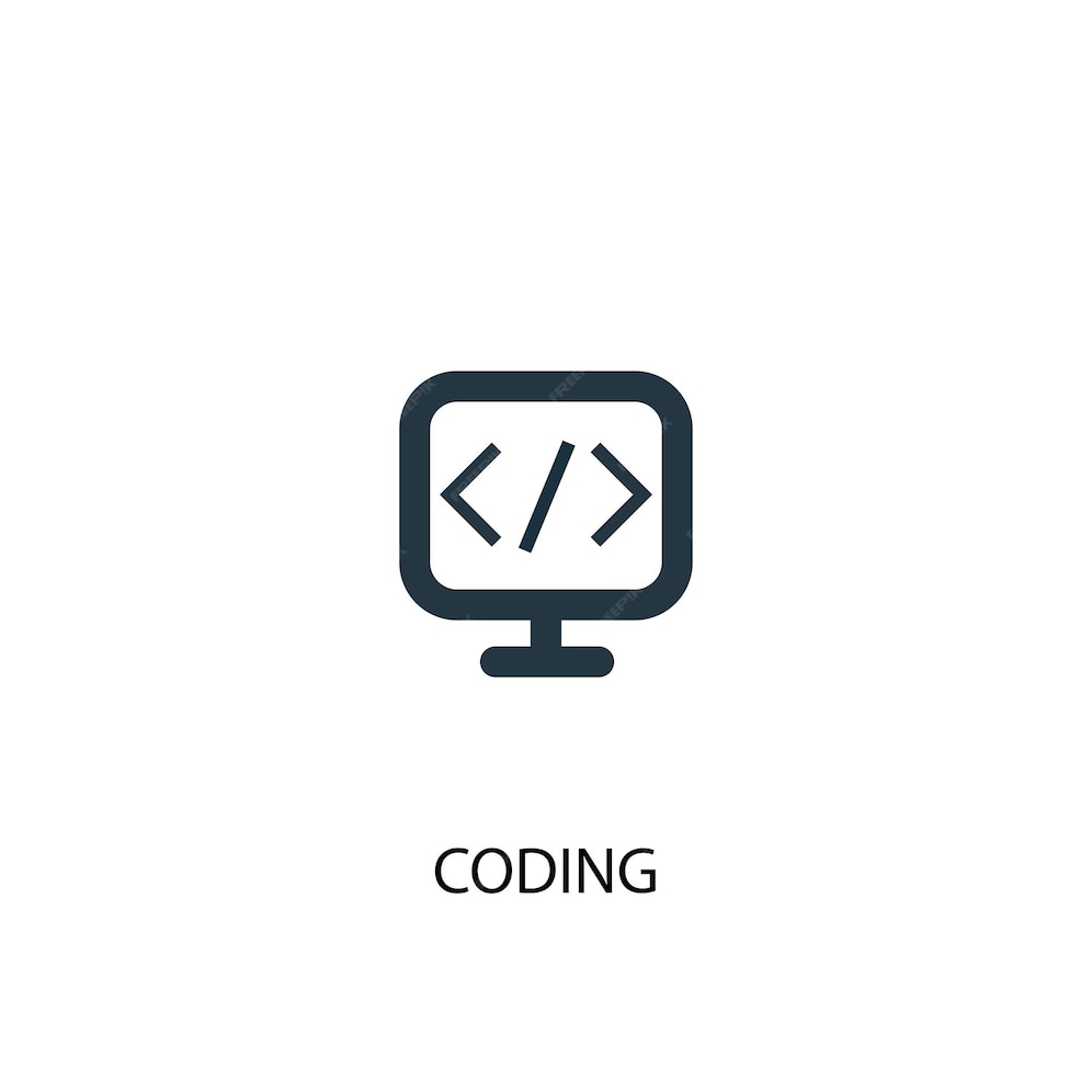 Premium Vector | Coding icon. Simple element illustration. coding ...