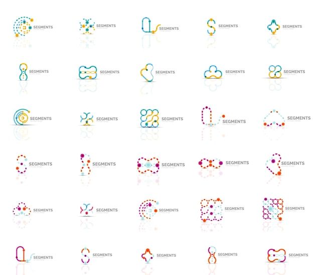 Premium Vector | Collection of colorful abstract origami logos Premium Vector | Collection of colorful abstract origami logos