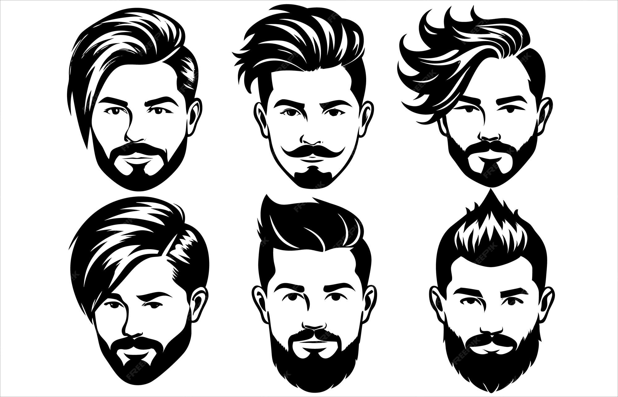 A collection of different facial hair and beards | Premium AI-generated ... A collection of different facial hair and beards | Premium AI-generated ...