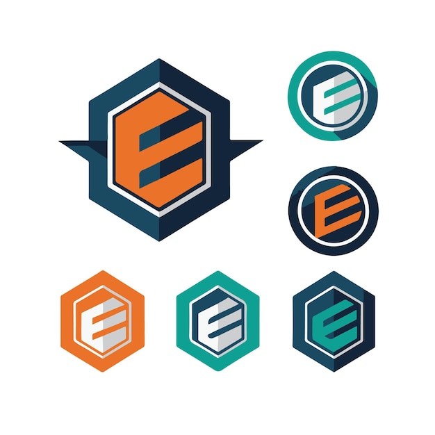 Premium Vector | A collection of different logos including e and e Premium Vector | A collection of different logos including e and e