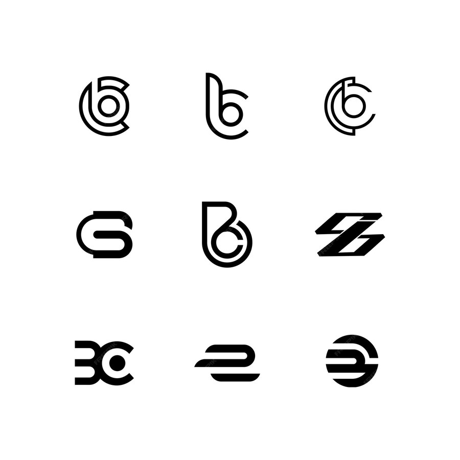 Premium Vector | A collection of different logos including the letter b Premium Vector | A collection of different logos including the letter b