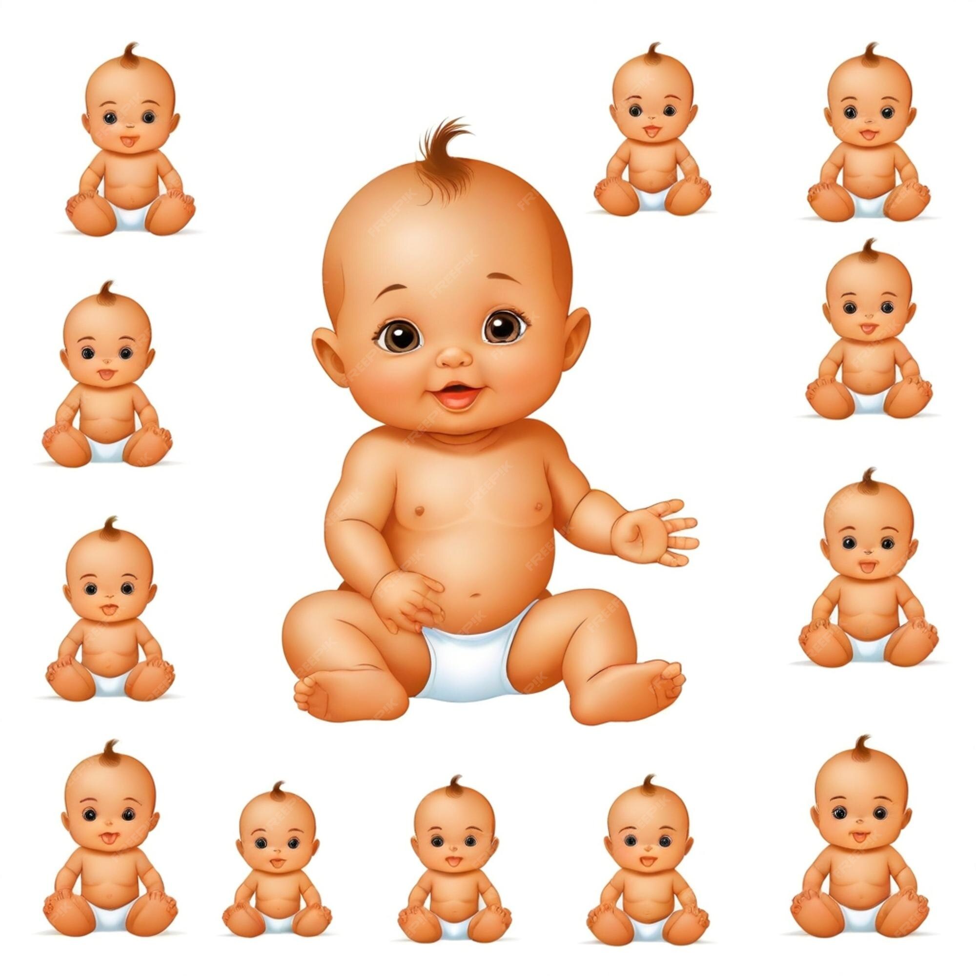 Premium Vector | A collection of different types of baby toys Premium Vector | A collection of different types of baby toys