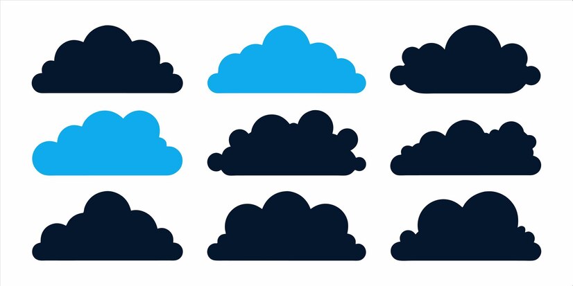 Premium Vector A Collection Of Different Types Of Clouds