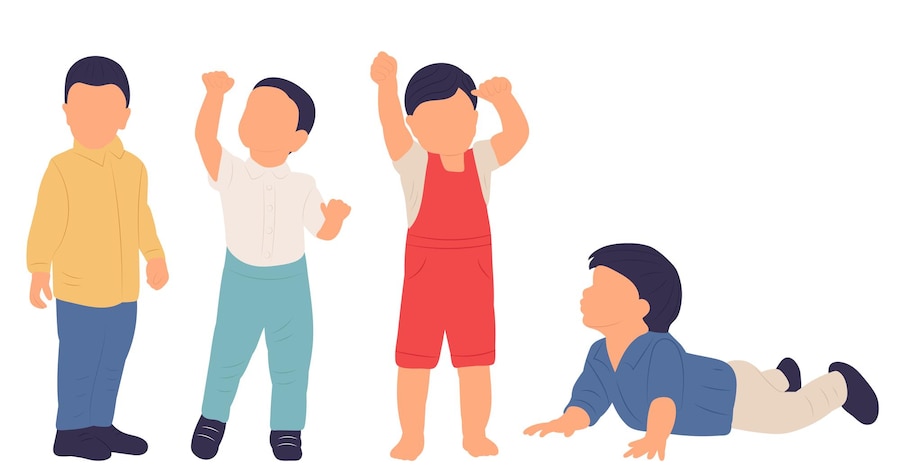 Premium Vector | Collection little kids isolated vector Premium Vector | Collection little kids isolated vector