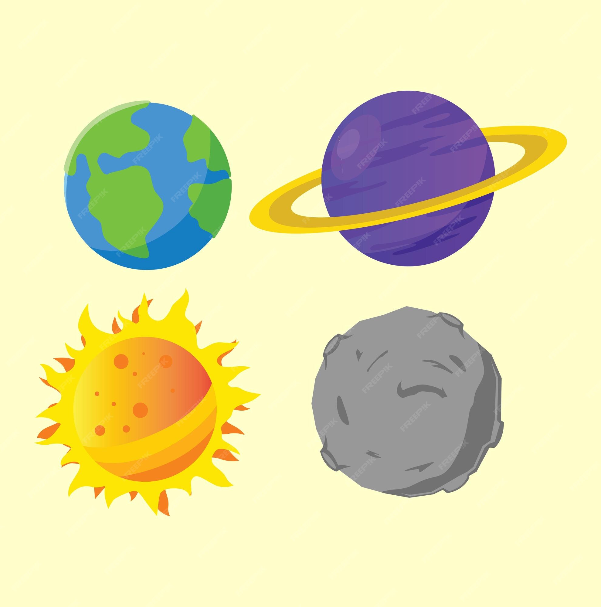 Premium Vector | Collection of planets in solar system Premium Vector | Collection of planets in solar system