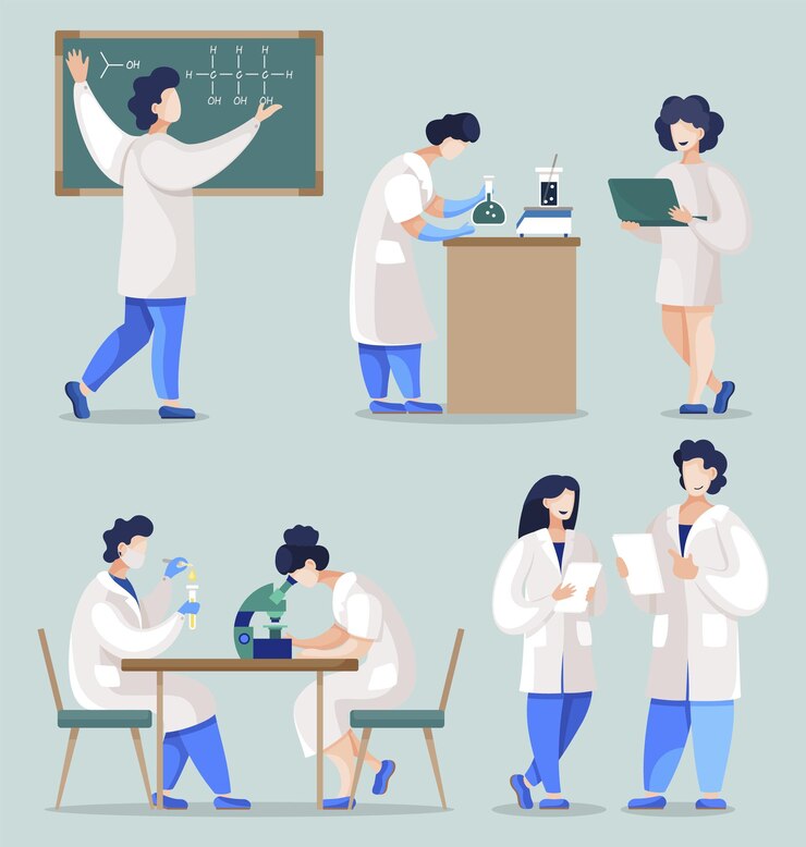 Premium Vector | Collection of scientists and professors chemistry ... Premium Vector | Collection of scientists and professors chemistry ...