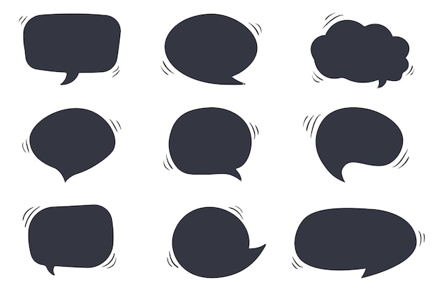 Premium Vector | Collection of speech bubbles and dialog balloons Premium Vector | Collection of speech bubbles and dialog balloons