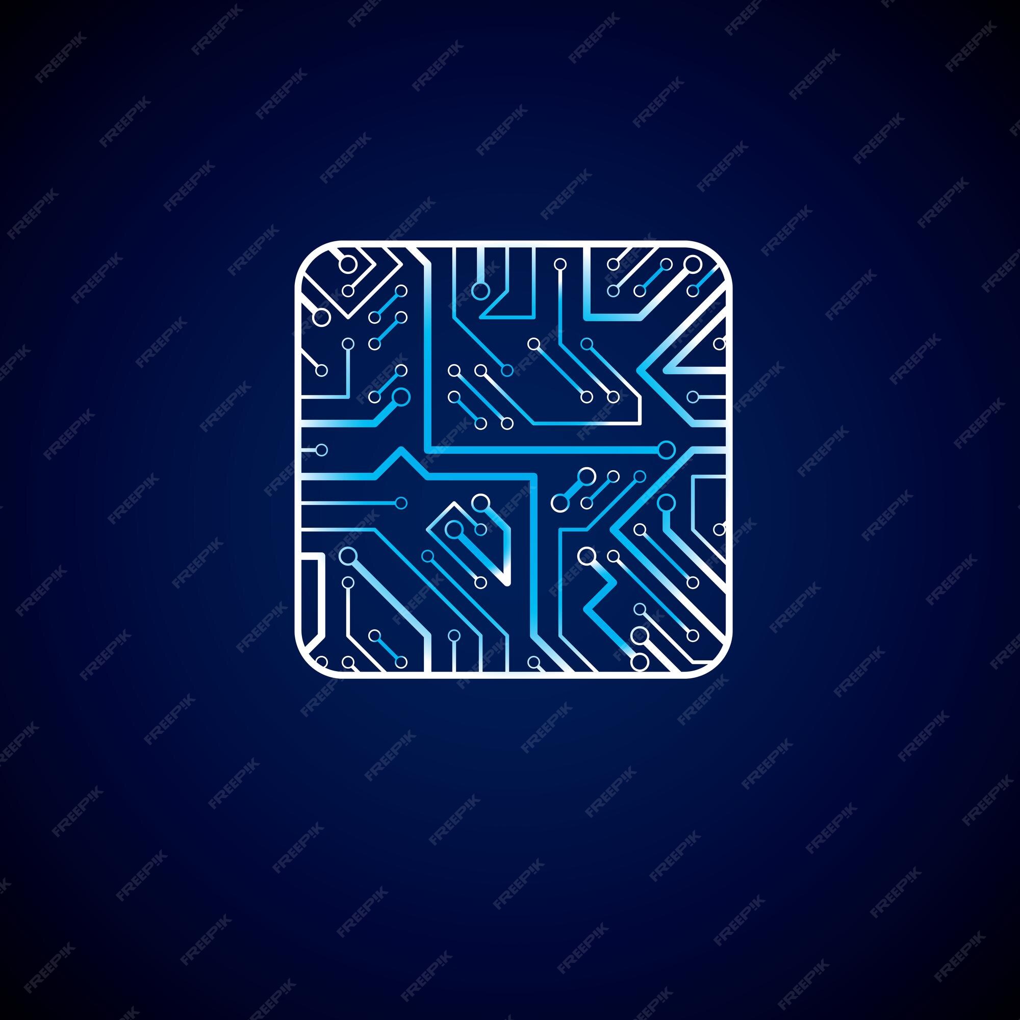 Premium Vector Collection Of Vector Microchip Design Cpu