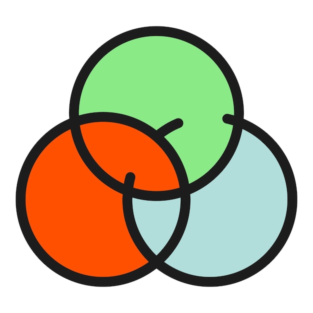 Premium Vector Color Circle Design Icon Outline Vector Edit Tool