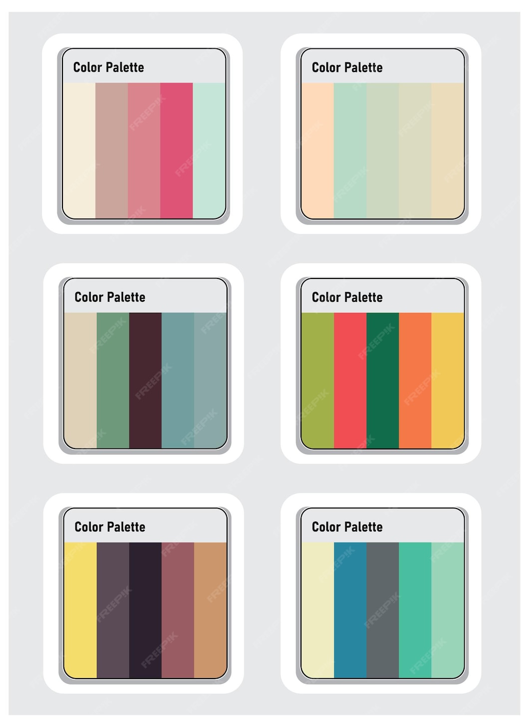 Premium Vector | Color palette vector art Premium Vector | Color palette vector art