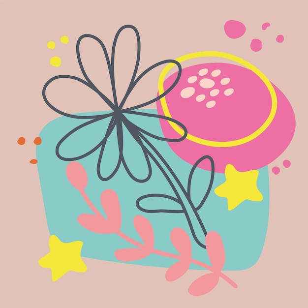 Premium Vector | Colored hand drawn background vector Premium Vector | Colored hand drawn background vector