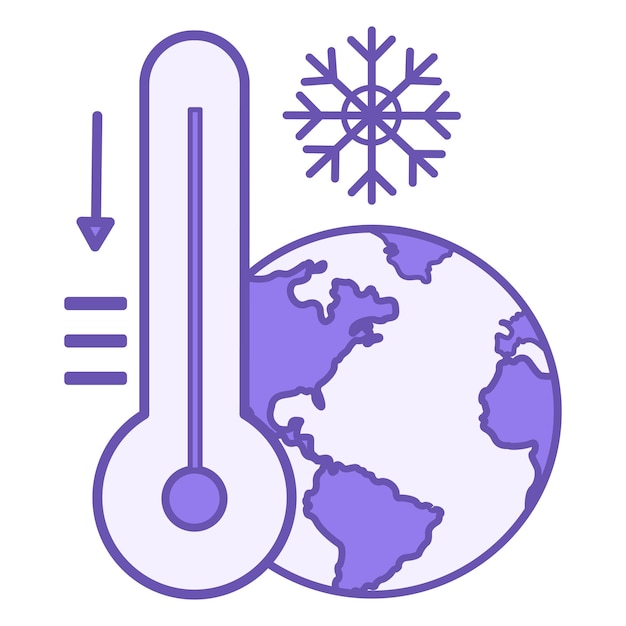 Premium Vector | Colored Icon Temperature Decrease