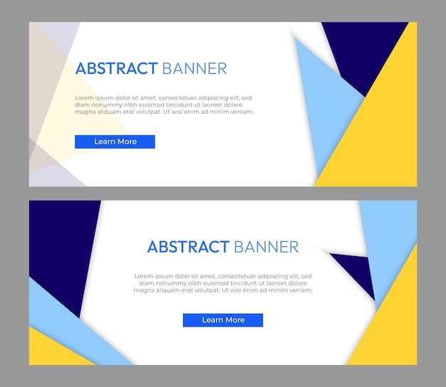 Premium Vector | Colorful abstract geometric triangle banner Premium Vector | Colorful abstract geometric triangle banner