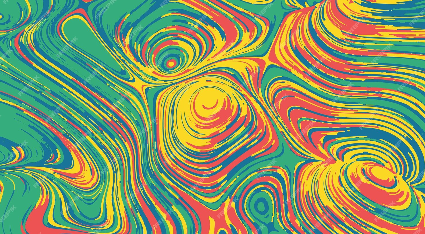 Premium Vector Colorful Abstract Waves Background Design