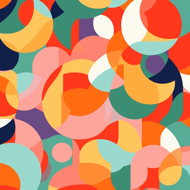 Premium Vector Colorful Abstractions Unveiling Flat And Simple Patterns In Diverse Shapes