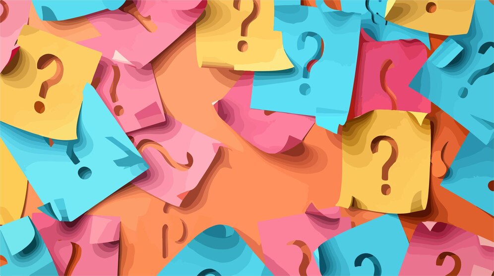 Premium Vector | A colorful background with many question marks and ... Premium Vector | A colorful background with many question marks and ...