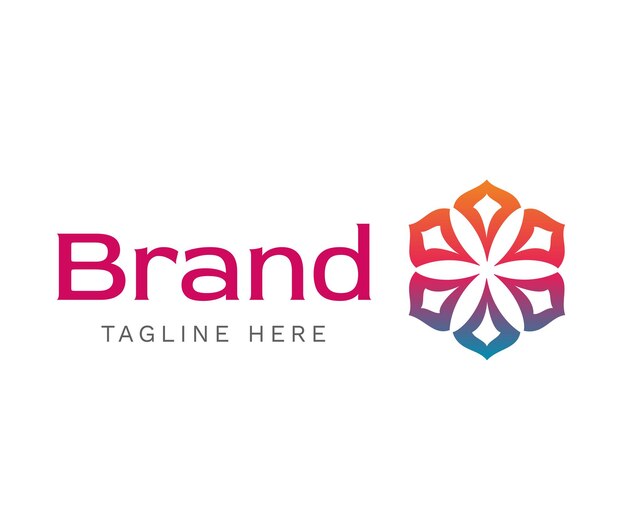 Premium Vector | Colorful flower logo design usable for branding and ... Premium Vector | Colorful flower logo design usable for branding and ...