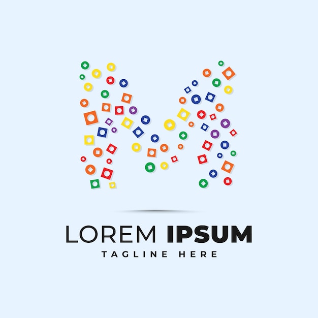 Premium Vector | Colorful letter logo template with polka dot circle ... Premium Vector | Colorful letter logo template with polka dot circle ...