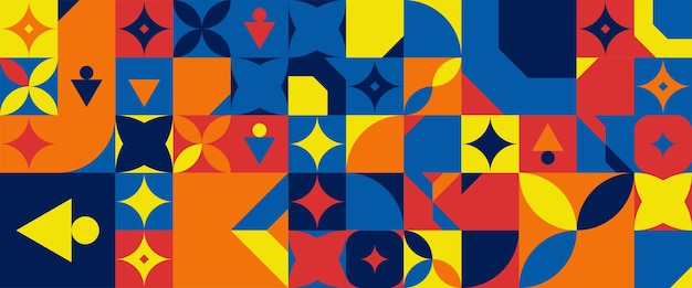 Premium Vector | Colorful modern vector abstract geometric background ...