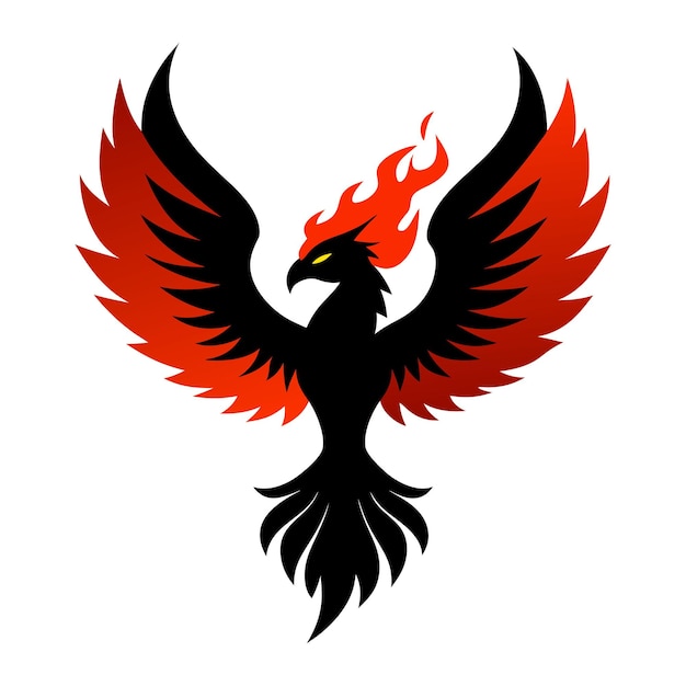 Premium Vector | Colorful phoenix eagle with fire wings Premium Vector | Colorful phoenix eagle with fire wings