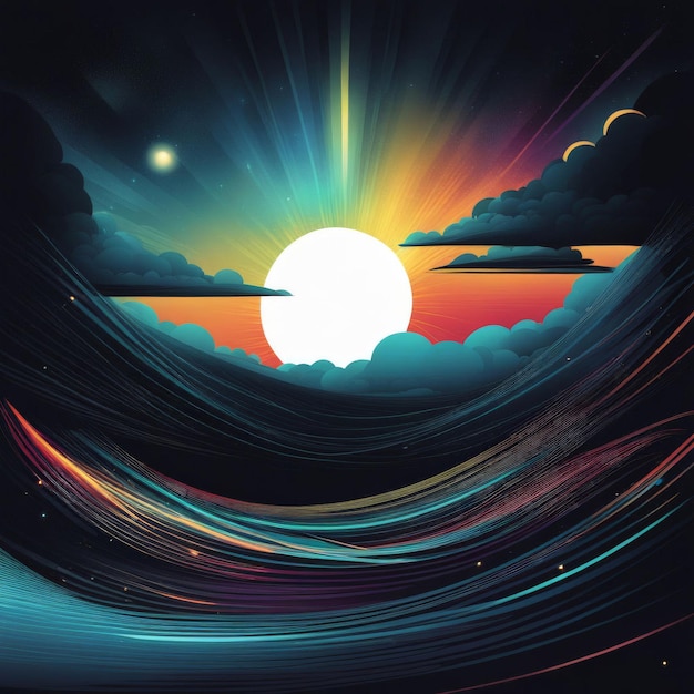Premium Vector | Colorful sky and clouds colorful sky and clouds Premium Vector | Colorful sky and clouds colorful sky and clouds