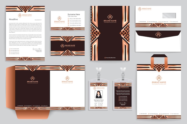 Premium Vector | Colorful stationery design Premium Vector | Colorful stationery design