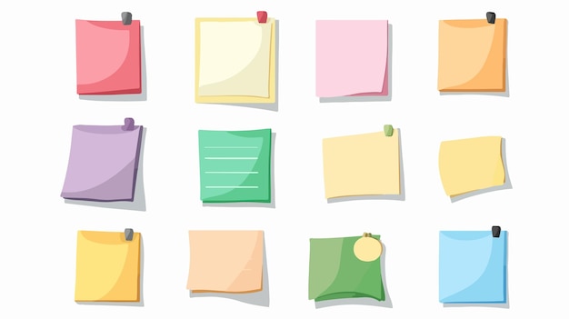 Colorful Sticky Notes on White Background | Premium AI-generated vector Colorful Sticky Notes on White Background | Premium AI-generated vector