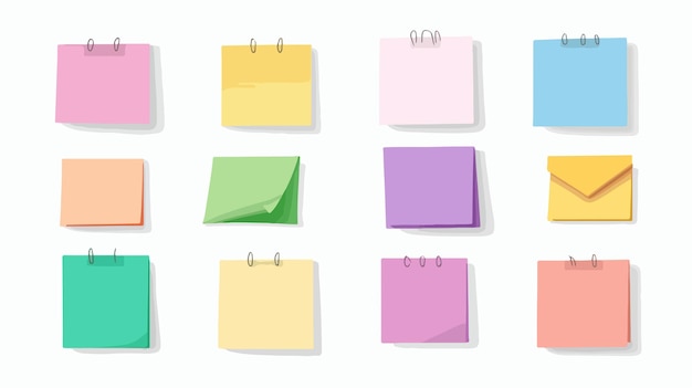 Colorful Sticky Notes on White Background | Premium AI-generated vector Colorful Sticky Notes on White Background | Premium AI-generated vector