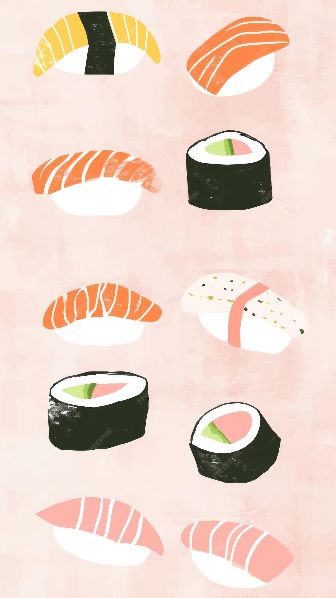 Colorful sushi art illustration | Premium AI-generated vector Colorful sushi art illustration | Premium AI-generated vector