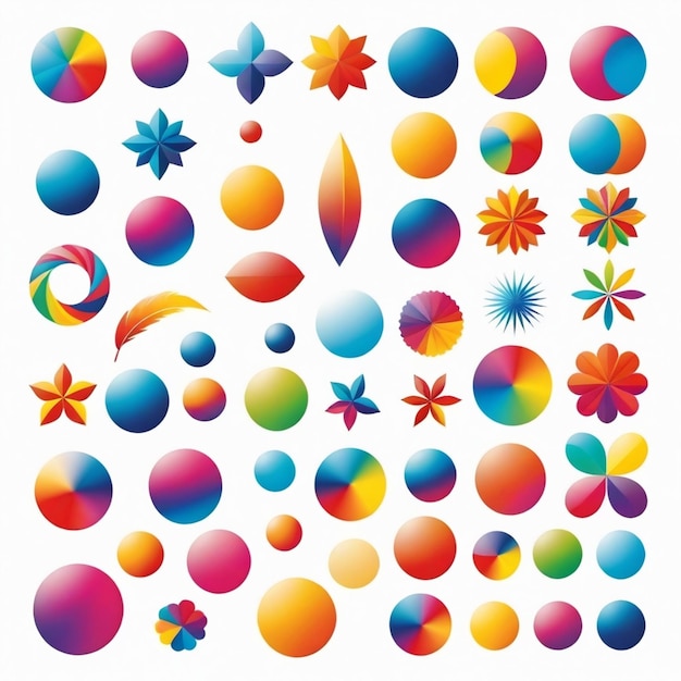 Colorful vector set white background isolated a high quality | Premium ... Colorful vector set white background isolated a high quality | Premium ...