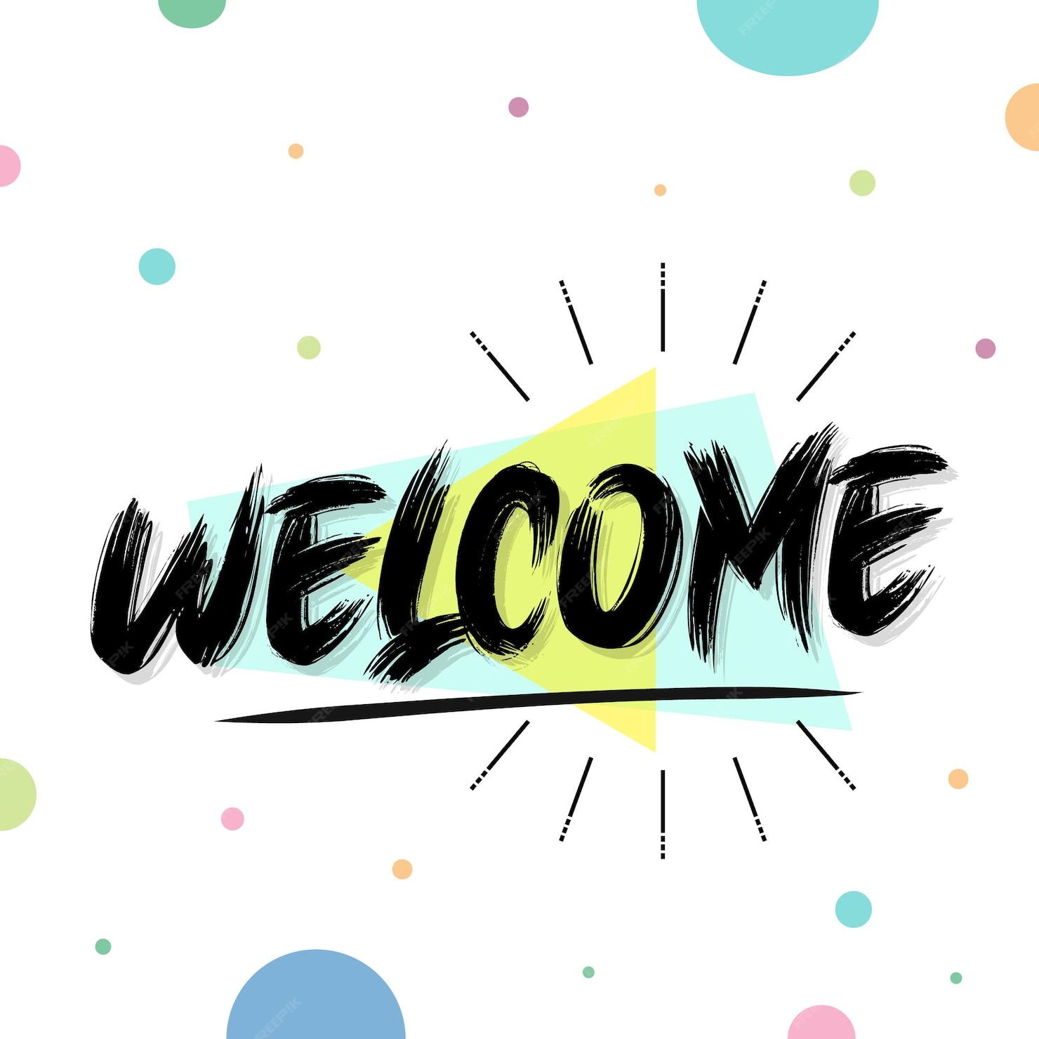 Premium Vector | Colorful welcome design template. welcome letters ... Premium Vector | Colorful welcome design template. welcome letters ...