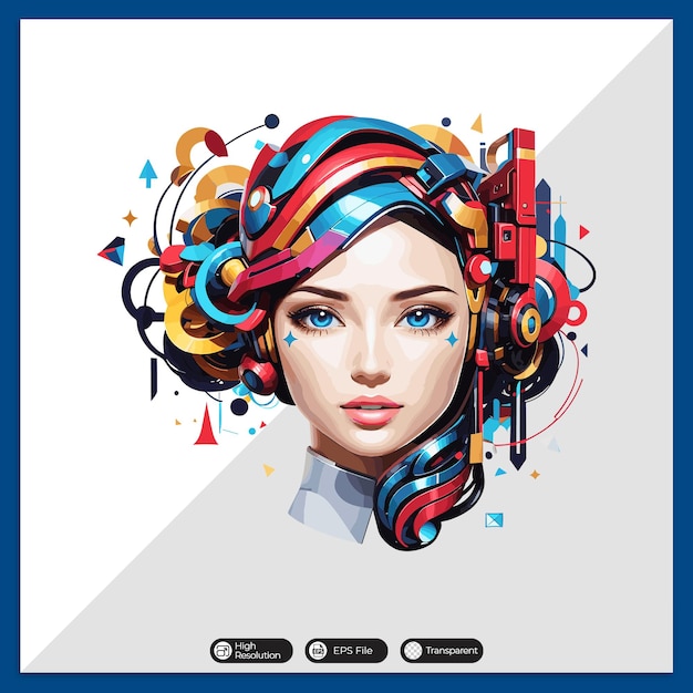 Premium Vector Colorful Woman Vector Tshirt Design