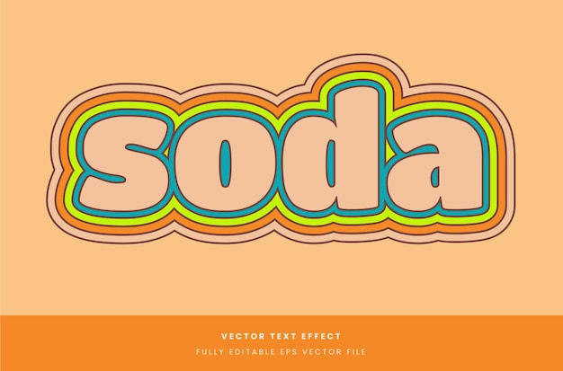 Premium Vector | Colourful offset text effect Premium Vector | Colourful offset text effect