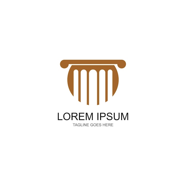 Premium Vector | Column logo vector illustration template Premium Vector | Column logo vector illustration template