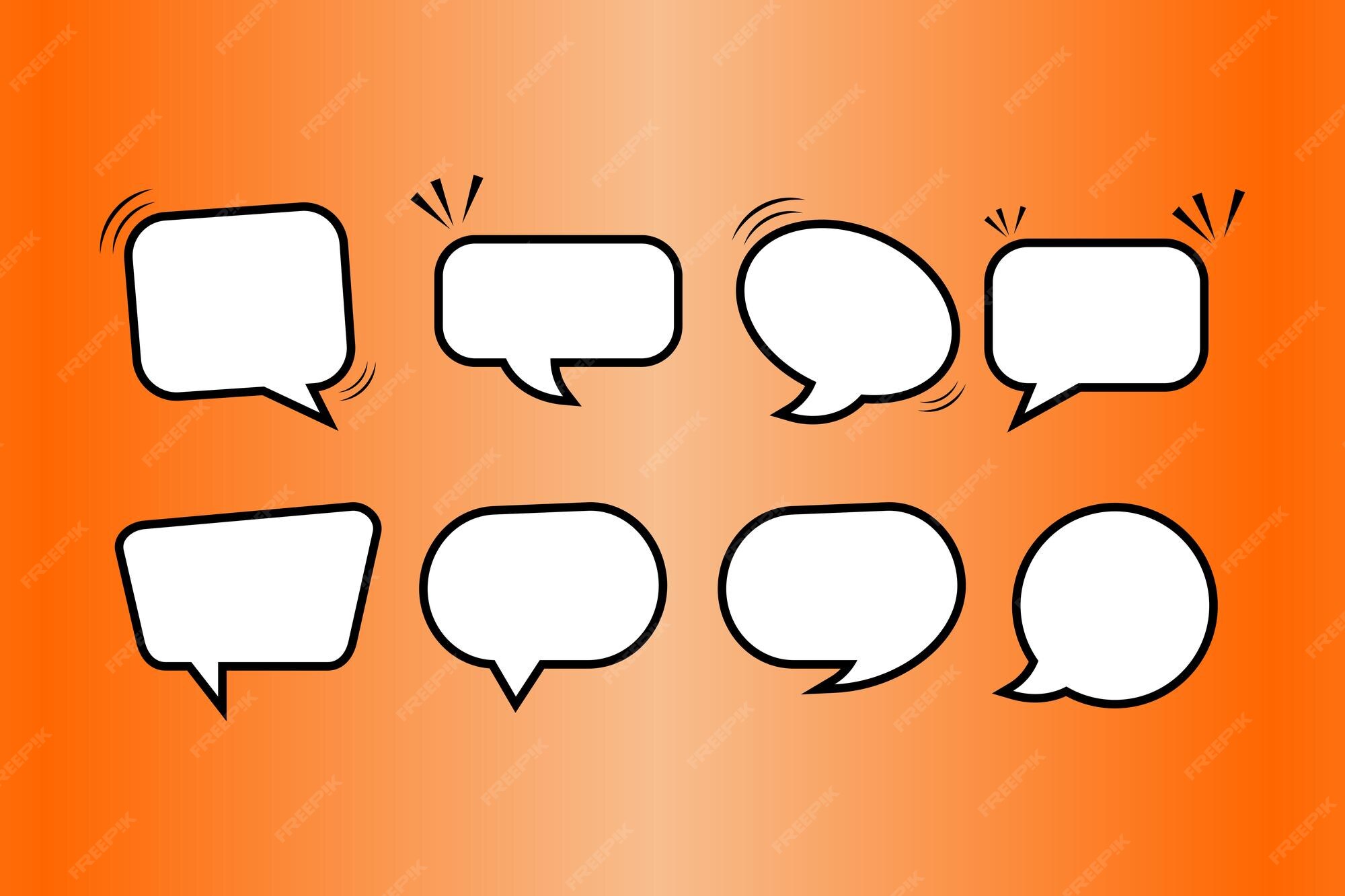 Premium Vector Comic Speech Bubble Collection