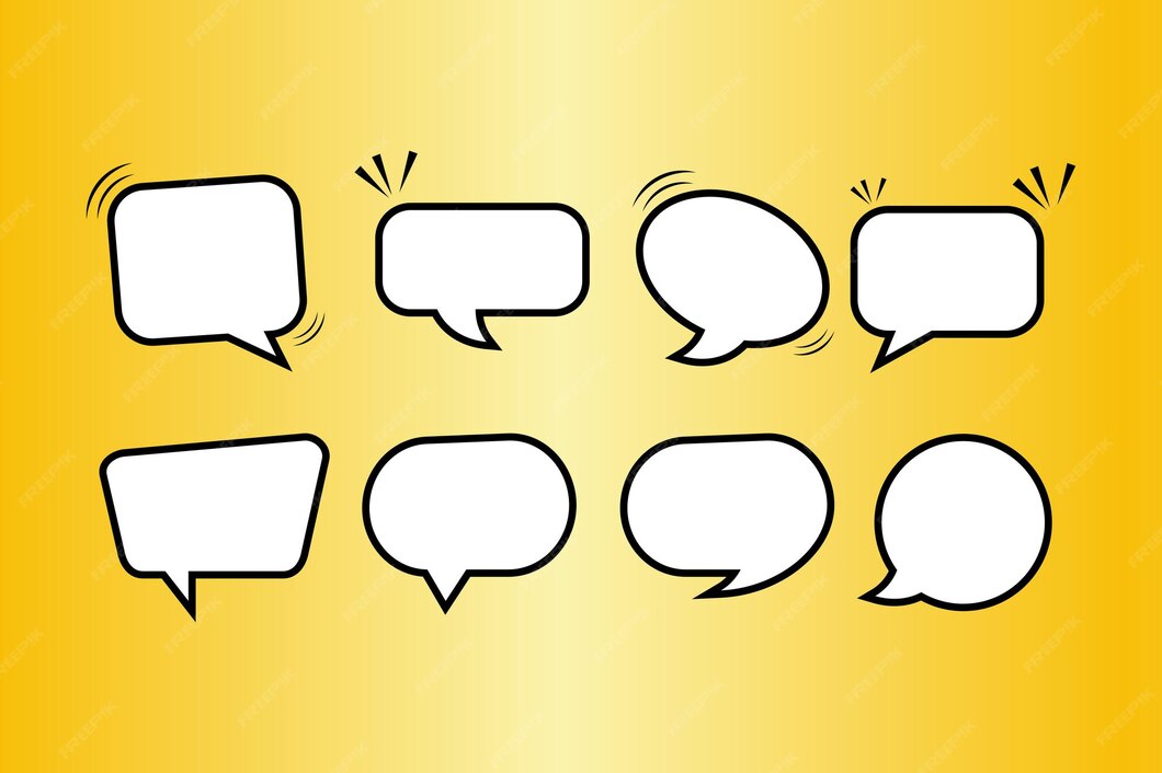 Premium Vector Comic Speech Bubble Collection