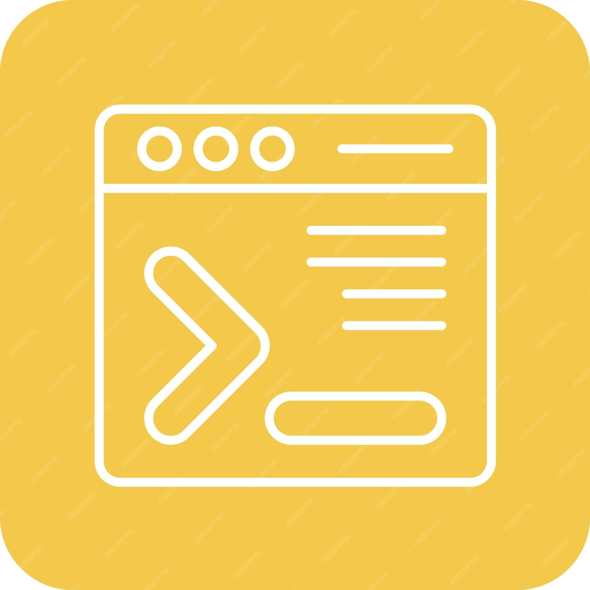 Premium Vector | Command line icon vector image can be used for ...