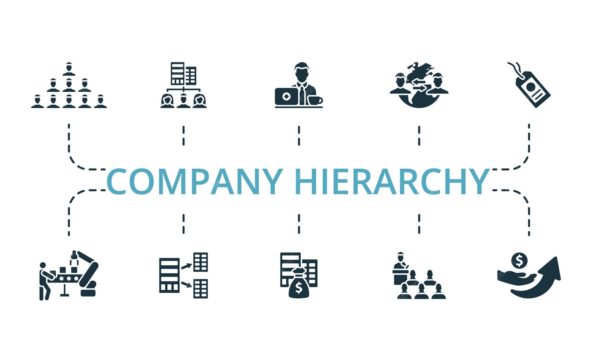 Premium Vector | Company Hierarchy icon set Monochrome simple Company ... Premium Vector | Company Hierarchy icon set Monochrome simple Company ...