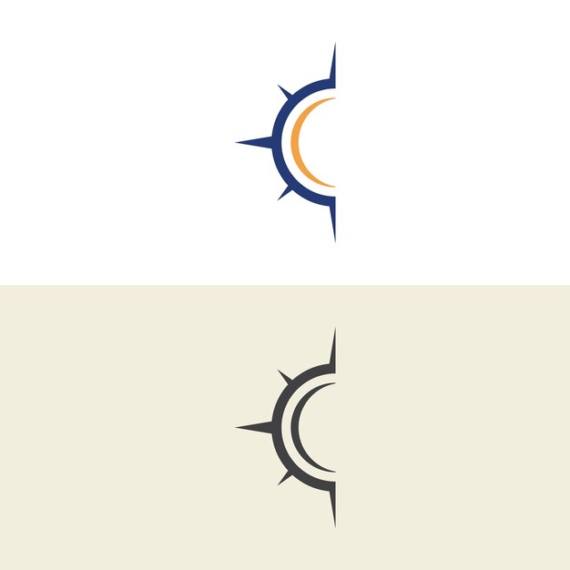 Premium Vector | Compass vector icon template Premium Vector | Compass vector icon template