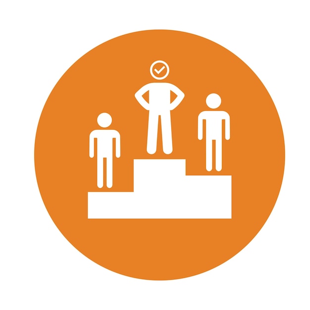Premium Vector | Competition leader best worker icon orange color ... Premium Vector | Competition leader best worker icon orange color ...
