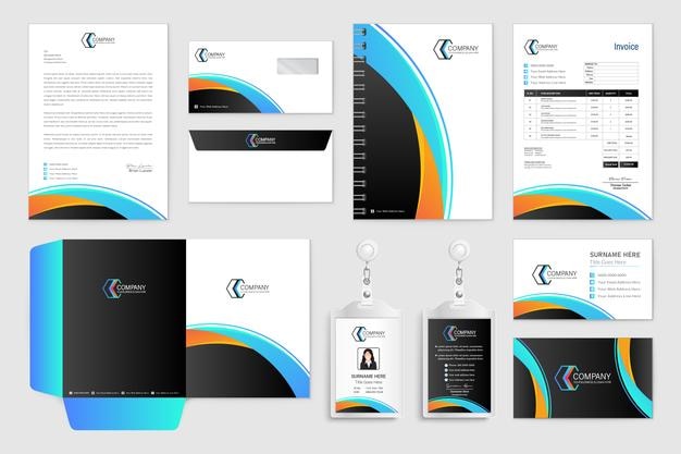Premium Vector | Complete brand identity package for small businesses Premium Vector | Complete brand identity package for small businesses