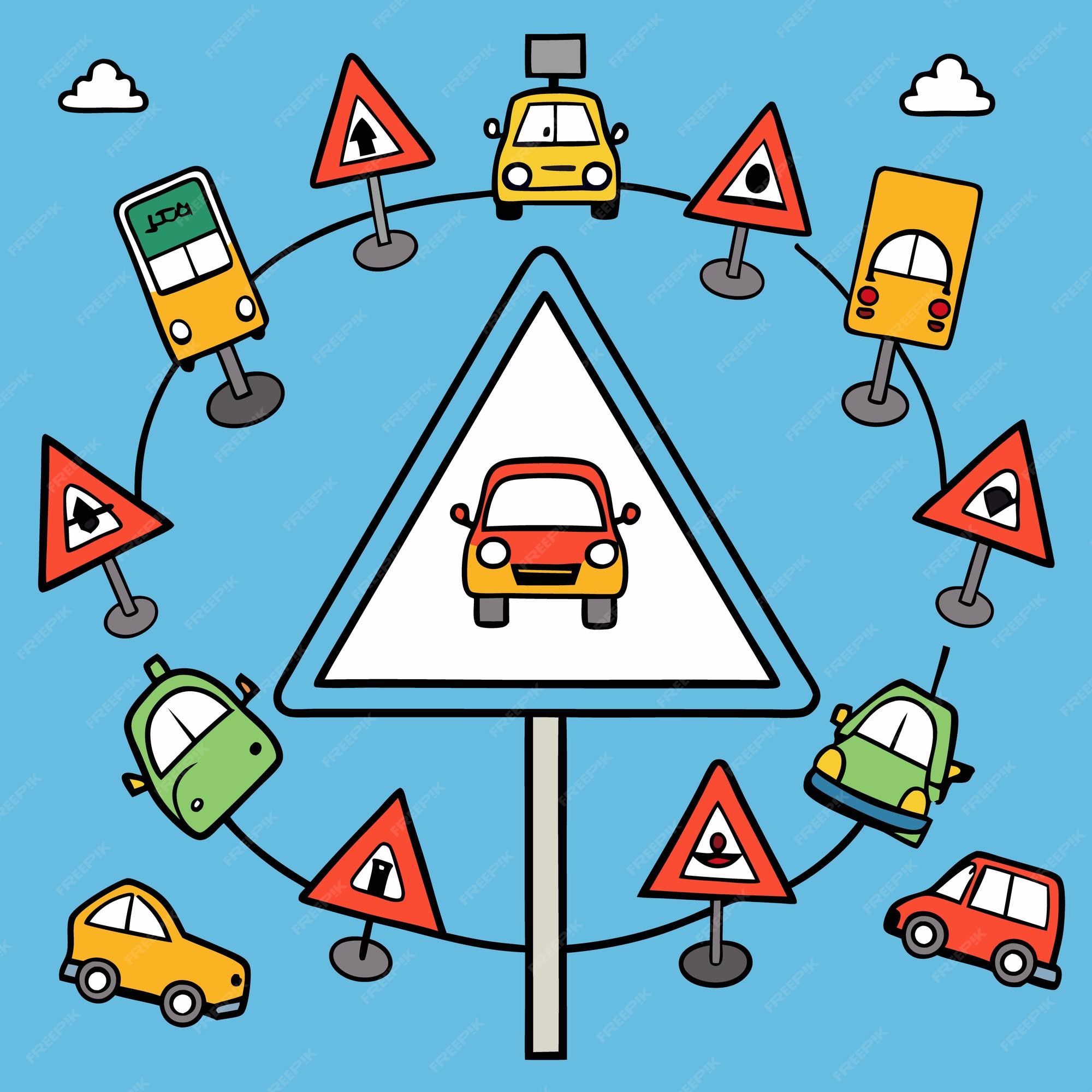 Premium Vector | Comprehensive Guide to Traffic Signs Enhancing Road Safety Premium Vector | Comprehensive Guide to Traffic Signs Enhancing Road Safety