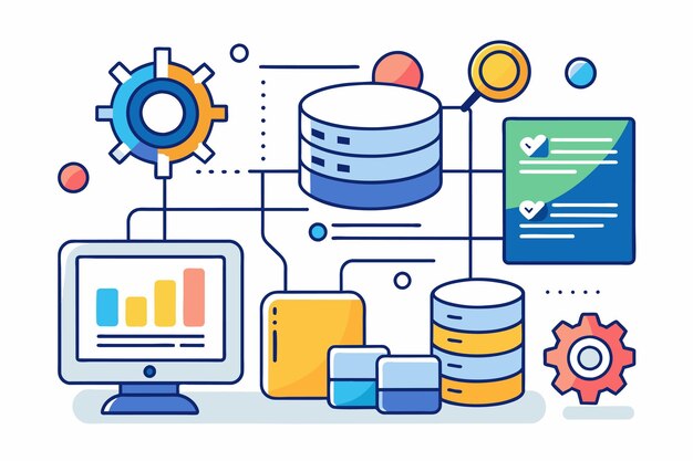 Database Reports Vectors & Illustrations for Free Download