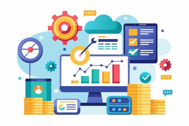 Database Reports Vectors & Illustrations for Free Download