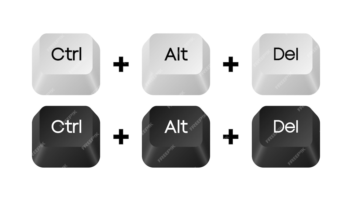 Premium Vector Computer Key Combinations Set Of Key Combinations Command Set Icons Computer