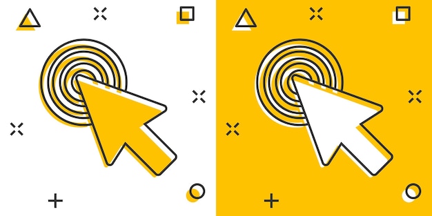 Premium Vector | Computer mouse cursor icon in comic style Arrow cursor ... Premium Vector | Computer mouse cursor icon in comic style Arrow cursor ...